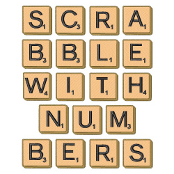 Scrabble Tiles With Numbers Embroidery Font | AnnTheGran.com
