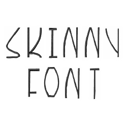 Skinny Font Embroidery Font | AnnTheGran.com
