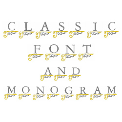 Classic Font and Monogram Embroidery Font | AnnTheGran.com