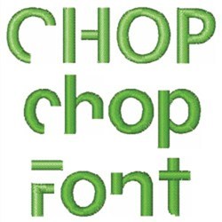 Chopped Font Embroidery Font | AnnTheGran.com