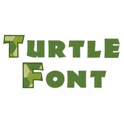 Turtle Font Embroidery Font | AnnTheGran.com