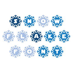 Snowflake Font Embroidery Font | AnnTheGran.com