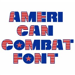 American Combat Font Embroidery Font | AnnTheGran.com