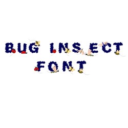 Bug Insect font Embroidery Font | AnnTheGran.com