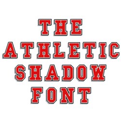 The Athletic Shadow Font Embroidery Font | AnnTheGran.com