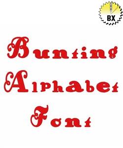 Bunting Alphabet Embrilliance Embroidery Font | AnnTheGran.com