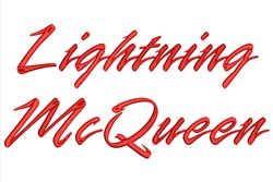 Lightning McQueen Embroidery Font | AnnTheGran.com