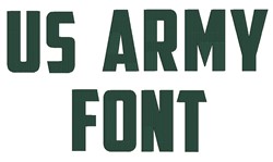 US Army Font Embroidery Font | AnnTheGran.com