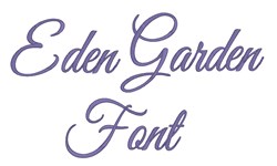 Eden Garden Font Embroidery Font | AnnTheGran.com