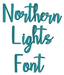 Northern Lights Font Embroidery Font | AnnTheGran.com