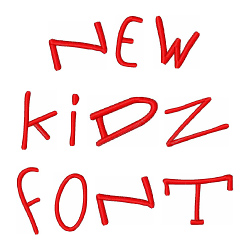New Kidz Font Embroidery Font | AnnTheGran.com