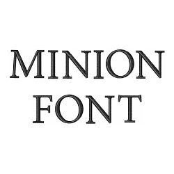 Minion Font Embroidery Font | AnnTheGran.com