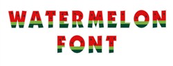 Watermelon Font Embroidery Font | AnnTheGran.com