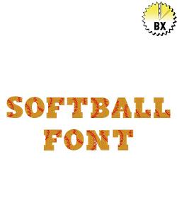 Softball Embrilliance Embroidery Font | AnnTheGran.com