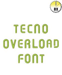 Techno Overload Embrilliance Embroidery Font | AnnTheGran.com