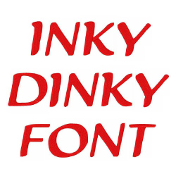 Inky Dinky Font Embroidery Font | AnnTheGran.com