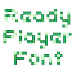Ready Player Font Embroidery Font | AnnTheGran.com