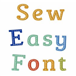 Sew Easy Font Embroidery Font | AnnTheGran.com