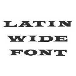 Wide Fonts