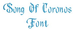 Song Of Coronos Font Embroidery Font | AnnTheGran.com