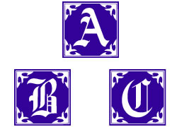 Gothic Caps Alphabet Embroidery Font | AnnTheGran.com