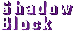 Shadow Block Embroidery Font | AnnTheGran.com