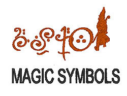 Magic Symbols Embroidery Font | AnnTheGran.com