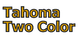 Tahoma 2 Color Embroidery Font | AnnTheGran.com