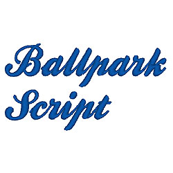Ballpark Script Embroidery Font | AnnTheGran.com