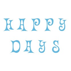 Happy Days Font Embroidery Font | AnnTheGran.com