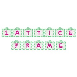 Lattice Frame Alphabet Embroidery Font | AnnTheGran.com