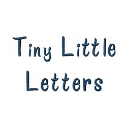 Tiny Little Font Embroidery Font | AnnTheGran.com