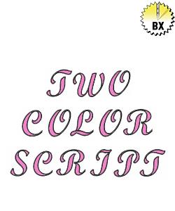 Two Color Script Embrilliance Embroidery Font | AnnTheGran.com