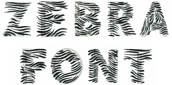 ZEBRA ALPHABET Embroidery Font | AnnTheGran.com