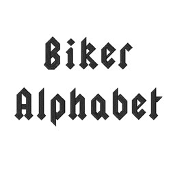 BIKER ALPHABET Embroidery Font | AnnTheGran.com