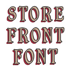 STOREFRONT FONT Embroidery Font | AnnTheGran.com