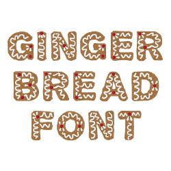 Gingerbread Font Embroidery Font | AnnTheGran.com