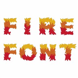 FIRE FONT Embroidery Font | AnnTheGran.com