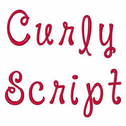 CURLY SCRIPT Embroidery Font | AnnTheGran