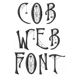 Cob Web Font Embroidery Font | AnnTheGran.com