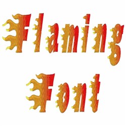 Flaming Fonts