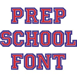 Prep School Font Embroidery Font | AnnTheGran.com
