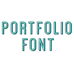 Portfolio Font Embroidery Font | AnnTheGran.com
