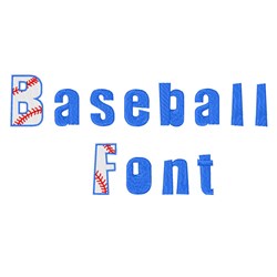 Baseball Font Embroidery Font | AnnTheGran.com