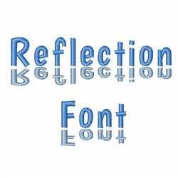 Reflection Font Embroidery Font | AnnTheGran.com