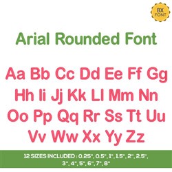 Arial Rounded Embrilliance Embroidery Font | AnnTheGran.com