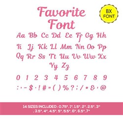 Favorite Font Embroidery Font | AnnTheGran.com