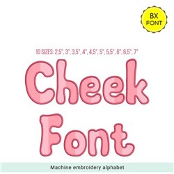 Chubby Cheeks Embroidery Font | AnnTheGran.com