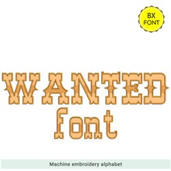 Wanted Font Embroidery Font | AnnTheGran.com