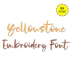 Yellowstone Embrilliance Embroidery Font | AnnTheGran.com